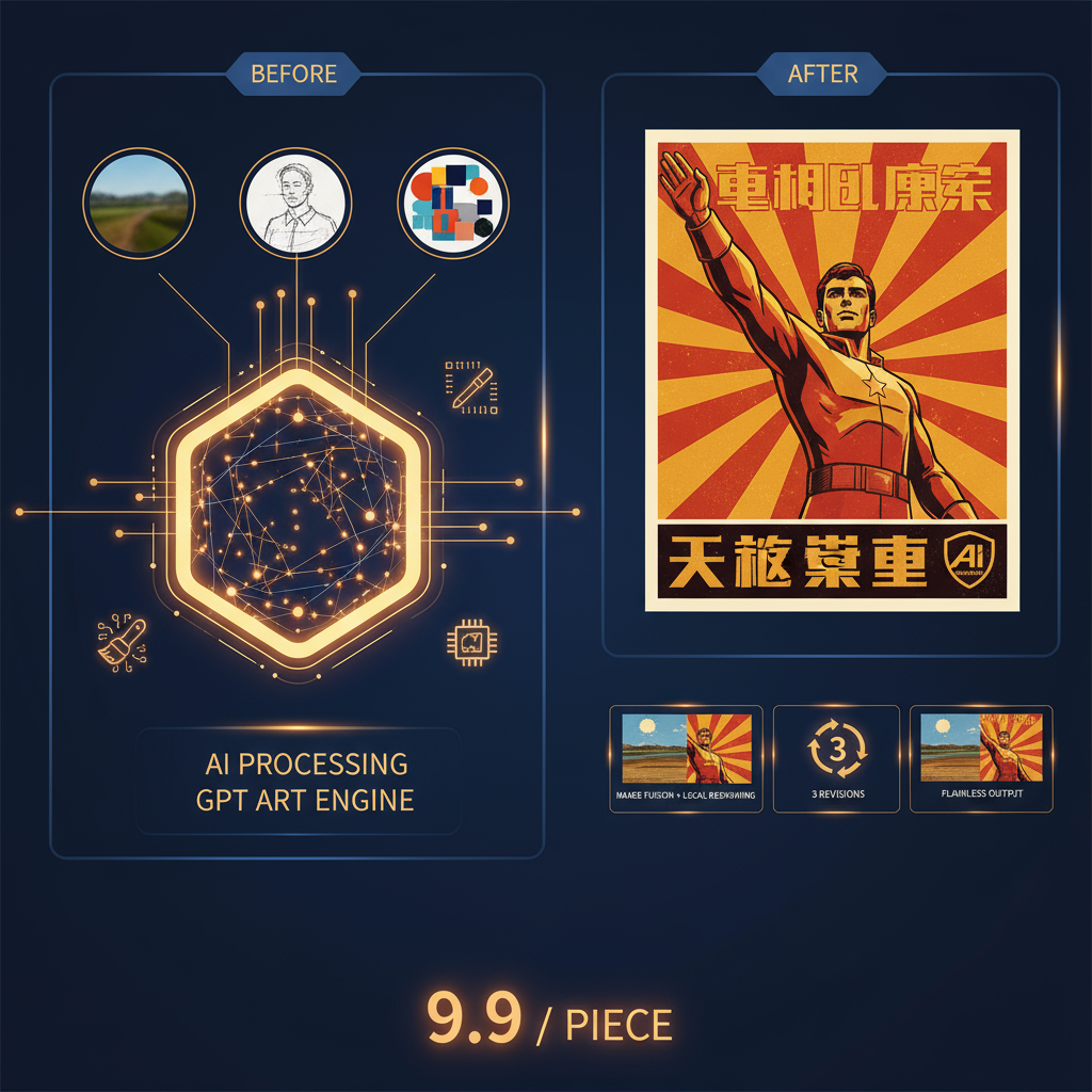Retro Propaganda Poster - Free AI Prompt | Try Now | CreateIO.ai